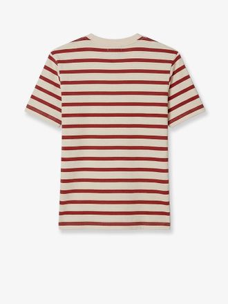 Tory Burch Womens T-Shirt Slim Fit Red Striped Cotton T-Shirts & Jerseys