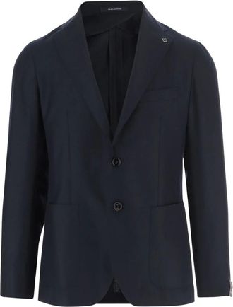 Tagliatore Homme, Vestes, Bleu, Taille: 3XL Veste crois&eacute;e en cachemire
