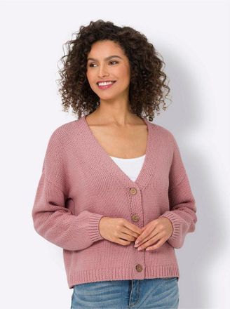 Heine Strickjacke Strickjacke Langarm Feinstrick