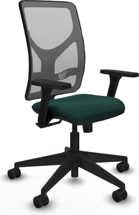 Piqueras y Crespo Stuhl Home Office mit 3D-Armlehnen, h&ouml;henverstellbare Lendenwirbelst&uuml;tze, ausgestattet mit 3 Positionen und Schneideschaum. Mit Rollen von 65 mm Nylon