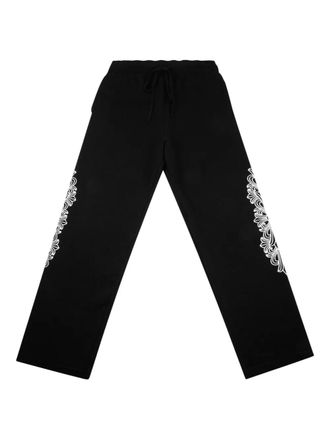Chrome Hearts pantalon de jogging &agrave; logo - Noir