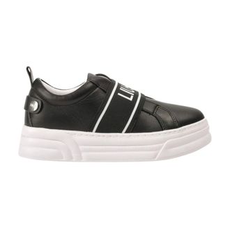 Liu Jo Femme, Chaussures, Noir, Taille: 37 EU Baskets en cuir