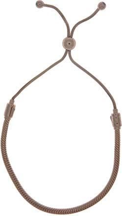 Pandora Pandora Icons Bracelet maille serpent en métal plaqué or rose 14 carats avec zircones cubiques transparentes