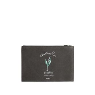 Dior Pre-owned Clutch - Lily of the Valley - Femme - Pre-owned - Gris - Taille: ONE Size