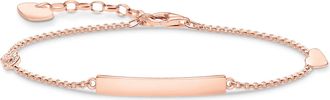 Thomas Sabo Armband Classic mit Herz & Infinity ros&eacute;gold 925 Sterlingsilber, 750 Ros&eacute;gold Vergoldung