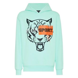 Plein Sport Hooded Sweatshirt Tiger - - Sport - Herren - Gr&uuml;n - L