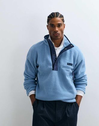 Columbia Helvetia II polaire &agrave; demi-pression bleue