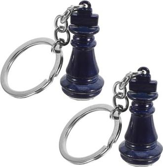 TOPBATHY Porte-cl&eacute;s &Eacute;checs Cr&eacute;atif En Acier Inoxydable 2 Pi&egrave;ces, Breloques Pour Paquet &agrave; Main F&eacute;minin, Accessoires Multifonctions, D&eacute;corations Pour Cl&eacute;s Et Paq