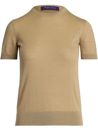 Ralph Lauren Collection t-shirt en cachemire - Marron