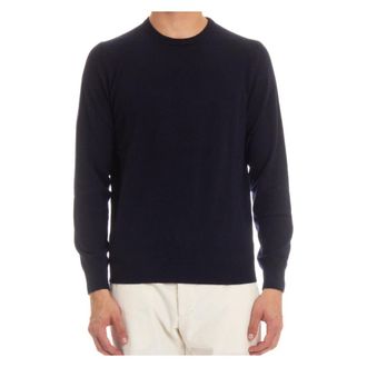 Colombo Blauer Kaschmirpullover mit Zick-Zack-Muster - - Knitwear - Herren - Blau - L
