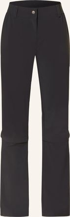 Vaude Zipp-Off-Hose Farley Stretch Capri schwarz