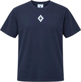 Marcelo Burlon T-Shirt F6Cmmath102 - - Tops - Herren - Blau - L