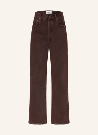 A Gold E Agolde Straight Jeans Ren braun