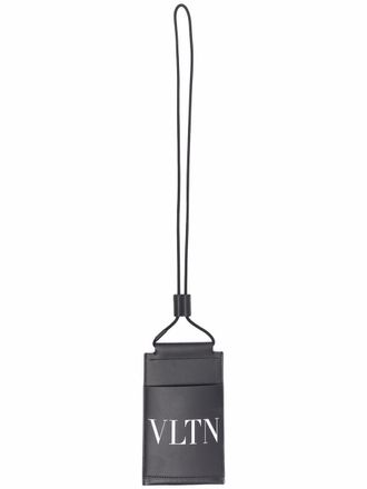 Valentino Garavani pochette VLTN en cuir - Noir