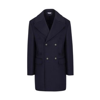 Manuel Ritz Zweireihiger Mantel - - Coats - Herren - Blau - 2XL