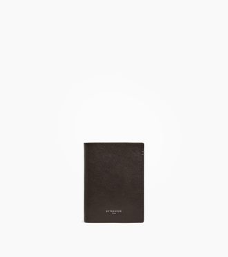 Le Tanneur Portefeuille vertical zipp&eacute; Lucien en cuir huil&eacute;