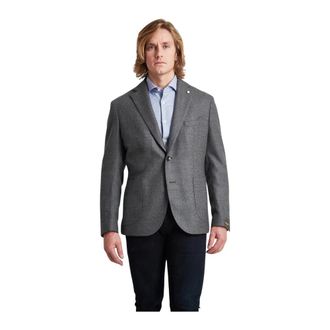Luigi Bianchi Mantova Stilvolle Jacke f&uuml;r M&auml;nner - - Jackets - Herren - Grau - 3XL