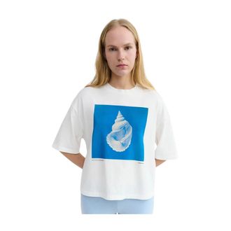 Thinking Mu Femme, Tops, Blanc, Taille: 38 FR Sea Treasure Lena Tee