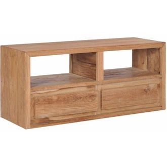 vidaXL Meuble TV 90x30x40 cm bois de teck solide vidaXL
