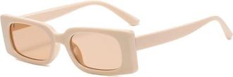 Generic Lunettes De Soleil Carr&eacute;es For Hommes Et Femmes, Id&eacute;ales For Les Voyages, Vacances Ou F&ecirc;tes(Beige)