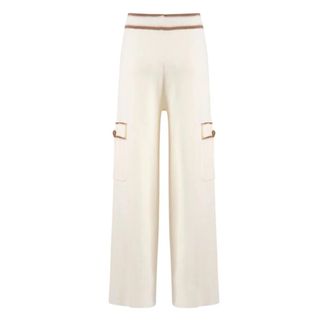 Nenette Gestrickte Cargo Hose mit Knietaschen - - Trousers - Damen - Beige - M