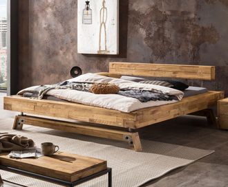 Hasena Factory Line Balkenbett Bloc 16 Eiche uniq Clear 200x200