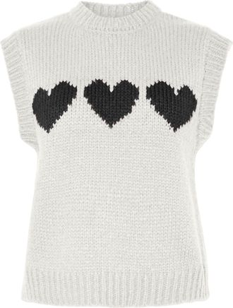 Pieces Pcjove Sl O-Neck Knit Vest Bc