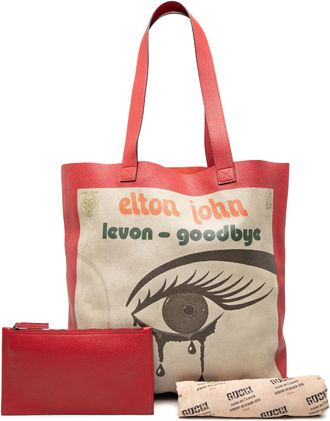Gucci Elton John Large Calfskin Levon Goodbye Tote