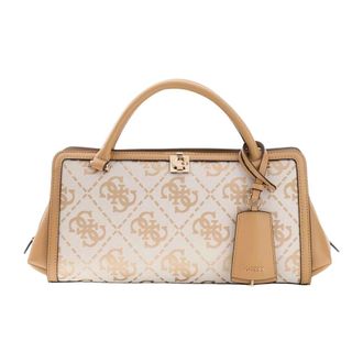 Guess Femme, Sacs, Beige, Taille: ONE Size Audrey Petit Monogramme