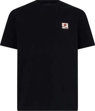 Dsquared2 Ski Leaf Cool Fit T-Shirt - - Tops - Herren - Schwarzk - XL
