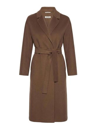 Max Mara Knielanger Mantel - Gold