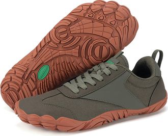 Saguaro Barfu&szlig;schuhe Herren Leicht Barfussschuhe Damen Barfu&szlig; Sneaker Atmungsaktiv rutschfest Barefoot Shoes mit Breite Zehenbox, Armeegr&uuml;n, 42 EU