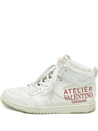 Valentino Garavani baskets montantes en cuir - Blanc