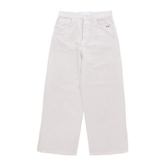 Amish Weite Bein Jeans Herren Hose Ecru - - Jeans - Herren - Beige - W33