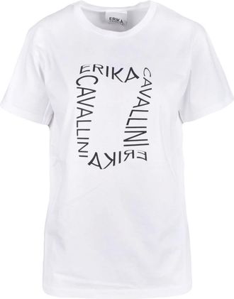 Erika Cavallini Semi Couture Femme, Tops, Blanc, Taille: 40 FR tshirt