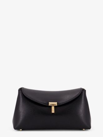 Toteme Mini T-Lock leather clutch - TOTEME - gender_Woman