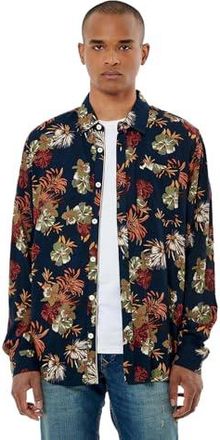 Kaporal Chemise Bleue Fleurie Homme - Chill - 2XL - Bleu