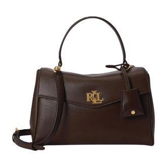 Ralph Lauren Farrh Sm Sft-Satchel-Small - Femme - Sacs - Brun - Taille: ONE Size