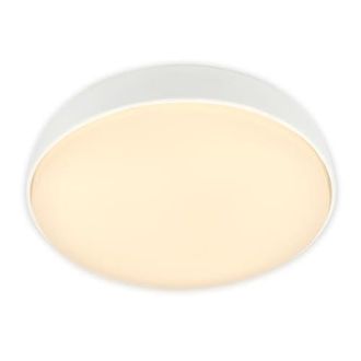 Briloner Plafonnier LED avec lumi&egrave;re blanc chaud, 10W, 1200lm, salon, chambre, luminaire plafonnier, cuisine, 28,5x7,6 cm, blanc