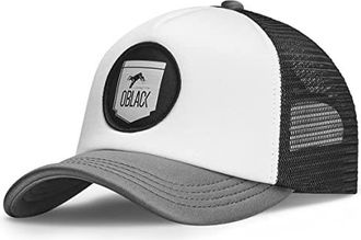 Oblack Casquette Homme Gris Classic Gray Chapeau Homme Noir Baseball Trucker Cap Bonnet Femme - Casquette Trucker