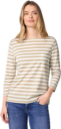 Street One Gestreiftes Shirt Cotton beige 44