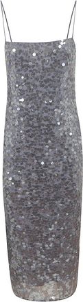 Ralph Lauren Femme, Robes, Gris, Taille: 34 FR Woven Slip Dress