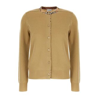 Burberry Collection de Maille &Eacute;l&eacute;gante - Femme - Pulls - Beige - Taille: 40 FR