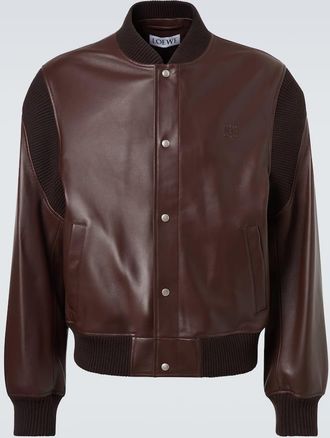 Loewe Veste bomber Anagram en cuir