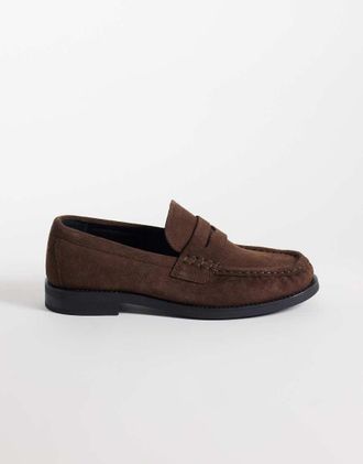 & Other Stories mocassin en daim marron