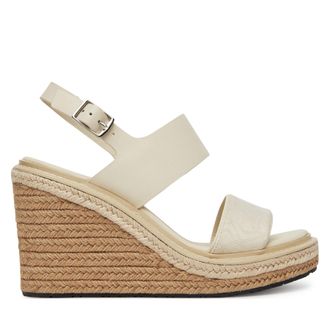 Calvin Klein Espadrilles Calvin Klein Wedge Sandal 70 - Jacq HW0HW02386 Weiß