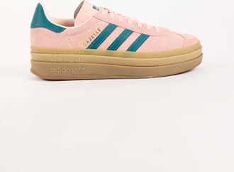 adidas Originals Gazelle Bold baskets corail et vert fonc&eacute;-Orange