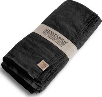 Kardelen Lovely Linen TCL0197 Lovely Tischdecke Leinen Dark Grey 145 x 250 cm (1 St&uuml;ck)