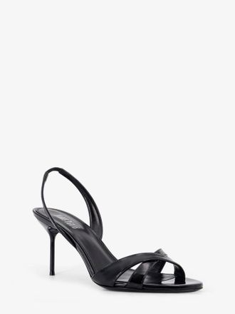 PARIS TEXAS Womens Sandals Lidia Patent Leather Black