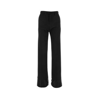 Maison Margiela Streamlined Bundfalten Wide-Leg-Hose - - Trousers - Damen - Schwarzk - 3XS